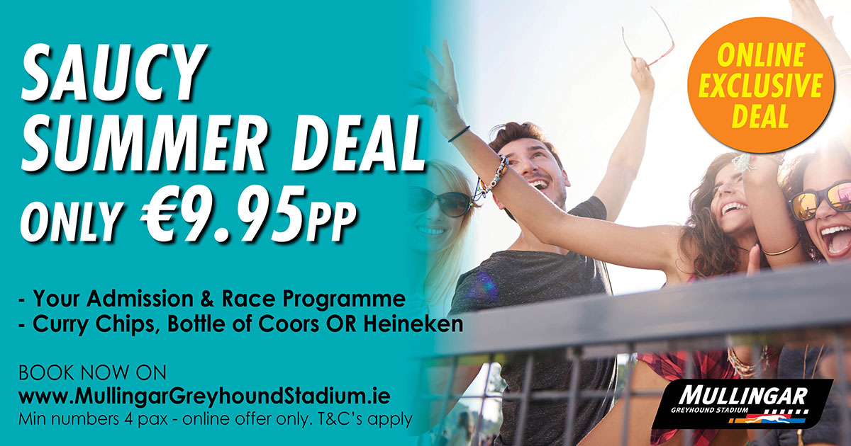 Greyhound Racing Admission Bookings In Mullingar Greyhound Stadium